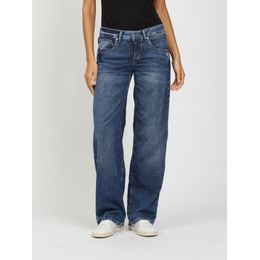 Straight-Jeans Gang "94RIVER", Damen, Gr. 30, N-Gr, summer sky, Denim/Jeans, Obermaterial: 76% Baumwolle, 15% Polyester, 8% Viskose, 1% Elasthan, straight fit lang, Jeans Straight-Jeans, Light Denim, Comfort Fit