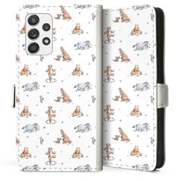 DeinDesign Galaxy A52s 5G Handy Klapph&uuml;lle Handyh&uuml;lle aus Kunst Leder wei&szlig; Flip Case Disney Winnie The Pooh Official Licensed Product Sideflip mit Lasche