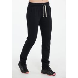 Sweathose CRUZ "Mayda", Damen, Gr. 44, EURO-Gr&ouml;&szlig;en, schwarz, 60% Baumwolle, 40% Polyester, meliert, lang, Hosen Sweathose, aus atmungsaktivem Material