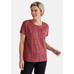 T-Shirt STOOKER WOMEN "CARLY Sport T-Shirt", Damen, Gr. 44/46, rot rose, Feinstrick, 100% Polyester, loose fit, Rundhals, Shirts T-Shirt, Sport T-Shirt kurzarm f&uuml;r Damen
