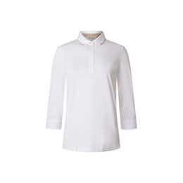Poloshirt Maerz Muenchen "Maerz Muenchen 193000 Langarm-Poloshirt Damen Bekleidung", Damen, Gr. 36, wei&szlig;, 100% Baumwolle, Shirts