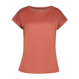Funktionsshirt Icepeak "Icepeak T-shirt Brownfield", Damen, Gr. M, hellrot, Stoff, 100% Polyester, normal, Rundhals, Shirts Funktionsshirt
