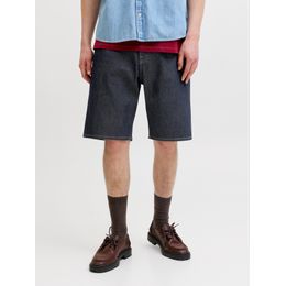 Jack & Jones Relaxshorts JACK & JONES "JJIALEX JJORIGINAL SHORTS SBD 300 SN", Herren, Gr. M, N-Gr, blau denim, Web, Obermaterial: 100% Baumwolle, unifarben, relaxed fit knielang, Hosen, Baumwolle, relaxed fit
