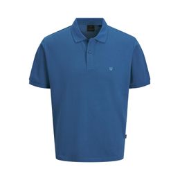 Jack & Jones Poloshirt JACK & JONES "JPRBLAWESTON SS POLO", Herren, Gr. L, d&eacute;ja vu blau detail:solid, Jersey, Obermaterial: 100% Baumwolle, unifarben, regular fit normal, ohne Ausschnitt, angesetztes B&uuml;ndchen, Shirts, mit Stickerei