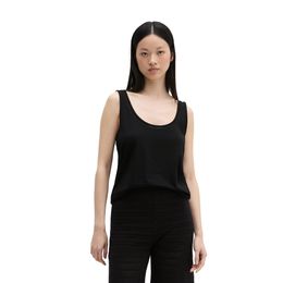 Marc O'Polo T-Shirt MARC O'POLO "mit TENCEL&trade; Modal", Damen, Gr. L, schwarz, Obermaterial: 48% Modal, 48% Baumwolle, 4% Elasthan, unifarben, loose fit, Shirts T-Shirt