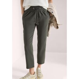 Cecil Damen Stoffhoseclear khaki, Gr. XXL, unifarben, Web, 66% Baumwolle, 30% Polyester, 4% Elasthan, Hosen, Joggstyle