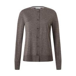 Strickjacke Maerz Muenchen "Maerz Muenchen 203000 Strickjacke Damen Bekleidung", Damen, Gr. 38, braun, 100% Wolle (Merino), Strickjacken Strickjacke