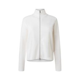 Strickjacke Maerz Muenchen "Maerz Muenchen 214400 Strickjacke Damen Bekleidung", Damen, Gr. 42, wei&szlig;, 55% Wolle (Merino), 45% Baumwolle, Strickjacken Strickjacke