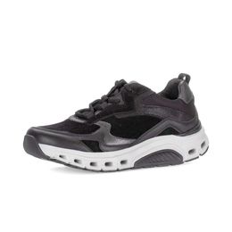 Sneaker Gabor "Sneaker low", Damen, Gr. 35,5, schwarz, Schuhe Sneaker
