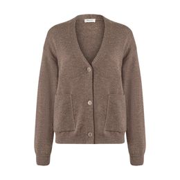Strickjacke Maerz Muenchen "Maerz Muenchen 273700 Strickjacke Damen Bekleidung", Damen, Gr. 38, braun, 100% Wolle (Merino), Strickjacken Strickjacke