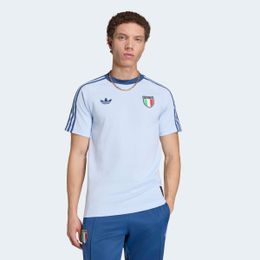 T-Shirt adidas Performance "FIGC OG TEE", Herren, Gr. L, aero blau, Obermaterial: 52% Baumwolle, 48% Polyester, Rundhals, Shirts T-Shirt