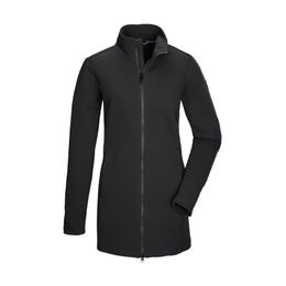 Strickjacke Killtec "KOW 4 WMN FLX JCKT", Damen, Gr. 46, schwarz, Obermaterial: 95% Polyester, 5% Elasthan, Strickjacken Strickjacke, Damen Powerstretchjacke mit 2-Wege-Stretch und Kinnschutz