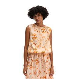 Marc O'Polo Blusentop MARC O'POLO "aus LENZING&trade; ECOVERO&trade;", Damen, Gr. 34, bright orange, Obermaterial: 100% Viskose, bedruckt, regular fit normal, R&uuml;ckenausschnitt, Blusen Blusentop