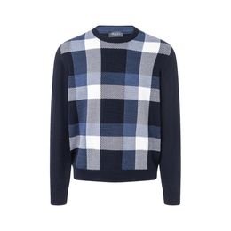 Strickpullover Maerz Muenchen "Maerz Muenchen 497401 Strickpullover Herren Bekleidung", Herren, Gr. 48, dunkelblau, 100% Wolle, Rundhals, Pullover Strickpullover