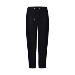 Loungehose oxmo "Loungehose OXNTanja", Damen, Gr. L, N-Gr, schwarz (meteorite), Obermaterial: 71% Polyester PES. 26% Viskose CV. 3% Elasthan EL., Hosen Loungehose