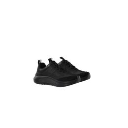 Plateausneaker Calvin Klein "LIGHT EVA RUN ESS LAC NY-SU WMN", Damen, Gr. 37, schwarz, Leder, Lederimitat, Textil, unifarben, Schuhe Plateausneaker, Schn&uuml;rschuh, Halbschuh, mit gepolstertem Schaftrand