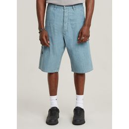 G-Star Raw Shorts G-STAR "Bam Logger Short", Herren, Gr. 32, faded breeze, Obermaterial: 100% Baumwolle, Hosen Shorts