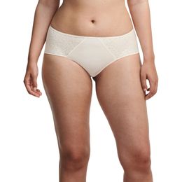 Slip Chantelle "NORAH", Damen, Gr. 38, talc, Obermaterial: 71% Polyamid, 29% Elasthan, k&ouml;rpernah, Unterhosen Slip, florale Spitze, weiche Materialien