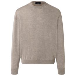 Strickpullover Maerz Muenchen "Maerz Muenchen 490500 Strickpullover Herren Bekleidung", Herren, Gr. 48, beige, 100% Wolle, Rundhals, Pullover Strickpullover