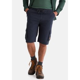 Bermudas HERO by John Medoox "KELOWNA Jogg Bermuda", Herren, Gr. 32, shadow blau, Twill, 100% Baumwolle, gerade kurz, Hosen Bermudas, HERO by John Medoox KELOWNA Herren Bermuda