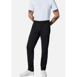 Chinohose PEAK TIME "Solon", Herren, Gr. 30, L&auml;nge 32, void schwarz, Material: 74% Baumwolle, 24% Viskose, 2% Elasthan, gerade, unten schmal lang, Hosen Chinohose, Elegante Herrenhose mit Bio-Baumwolle