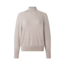 Strickpullover Maerz Muenchen "Maerz Muenchen 315600 Strickpullover Damen Bekleidung", Damen, Gr. 38, beige, 100% Wolle, Pullover Strickpullover