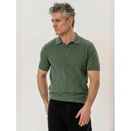 Kurzarmhemd TEESHOPPEN "TEESHOPPEN Polo shirt Polo", Herren, Gr. L, Normalgr&ouml;&szlig;en, gr&uuml;n, Obermaterial: 100% Baumwolle, Hemden