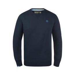 !Solid Longpullover SOLID "Sweatshirt SDBenn", Herren, Gr. L, blau (insignia b), Obermaterial: 50% Baumwolle CO. 50% Polyester PES., Sweatshirts Longpullover