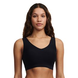 Bustier Chantelle "SOFTSTRETCH", Damen, Gr. XL/XXL, N-Gr, schwarz, Obermaterial: 80% Polyamid, 20% Elasthan, BHs Bustier, V-Ausschnitt