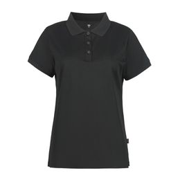 Poloshirt Rukka "Rukka Polo shirt Vestra", Damen, Gr. 36, schwarz, Stoff, 100% Polyester, normal, Shirts