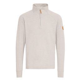 Longpullover North Bend "Sweatshirt NBKaba M", Herren, Gr. L, grau (light grau melange), Obermaterial: 92% Polyester PES. 8% Elasthan EL., Sweatshirts Longpullover