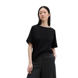 Marc O'Polo T-Shirt MARC O'POLO "mit TENCEL&trade; Modal", Damen, Gr. L, schwarz, Obermaterial: 48% Modal, 48% Baumwolle, 4% Elasthan, unifarben, Basic, loose fit, Rundhals, Shirts T-Shirt