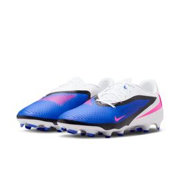 Fu&szlig;ballschuh Nike "PHANTOM 6 LOW ACAD FG/MG", Herren, Gr. 40, racer blau, pink blast, wei&szlig;, Synthetik, Schuhe Fu&szlig;ballschuh, geeignet f&uuml;r feste Rasenb&ouml;den