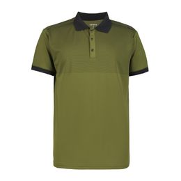 Poloshirt Icepeak "Icepeak Polo shirt Bronson", Herren, Gr. L, dunkel olivgr&uuml;n, Stoff, 100% Polyester, normal, hoch geschlossener Ausschnitt, Shirts