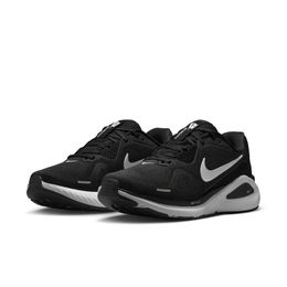 Laufschuh Nike "Structure 26", Damen, Gr. 37,5, schwarz, wei&szlig;, cool grau, metallic silber, Synthetik, Textil, Schuhe Laufschuh