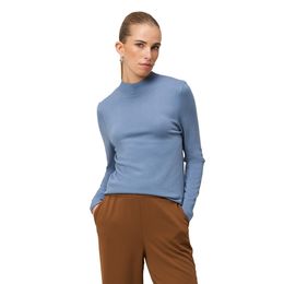 Strickpullover Zero "Damen mit hohem Kragen", Damen, Gr. 34, flint stone, Strick, Obermaterial: 80% Viskose, 20% Polyamid. F&uuml;llung:, unifarben, figurbetont normal, eng, Pullover Strickpullover, Plain/ohne Details