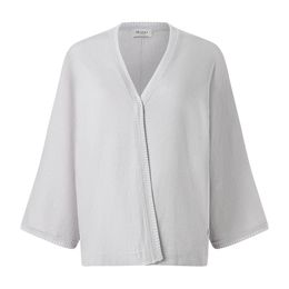 Strickjacke Maerz Muenchen "Maerz Muenchen 212001 Strickjacke Damen Bekleidung", Damen, Gr. 36, grau, 55% Wolle (Merino), 45% Baumwolle, Strickjacken Strickjacke