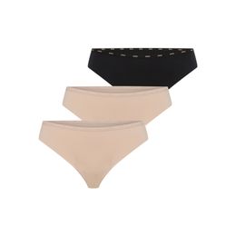 Tanga BOSS "3P MICRO THONG", Damen, Gr. L, open miscellaneous 998, Webqualit&auml;t, Obermaterial: 80% Polyamid, 20% Elasthan, k&ouml;rpernah, Unterhosen Tanga