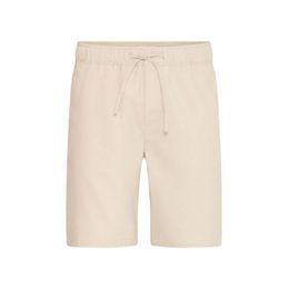 Shorts Casual Friday "Shorts CFTorp Linen Mix", Herren, Gr. L, N-Gr, beige (island fossil), Obermaterial: 35% Polyester PES. 22% Baumwolle CO. 22% Leinen LI. 19% Viskose CV. 2% Elasthan EL., Hosen Shorts