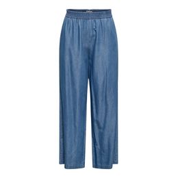 Weite Jeans Only "ONLETTY-BEA ELASTIC WIDE DNM QYT", Damen, Gr. M, L&auml;nge 32, medium blau denim, Denim/Jeans, Obermaterial: 65% Baumwolle, 35% Lyocell, unifarben, lang, Jeans, Baumwollmischung, regular waist