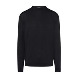 Strickpullover Maerz Muenchen "Maerz Muenchen 490500 Strickpullover Herren Bekleidung", Herren, Gr. 48, schwarz, 100% Wolle, Rundhals, Pullover Strickpullover