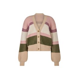 Lily & Lionel Strickjacke LILY AND LIONEL "Holly Button Front Stripe Print Cardigan Damen", Damen, Gr. 36, multi, 42% Polyacryl, 30% Polyester, 28% Nylon, Strickjacken Strickjacke