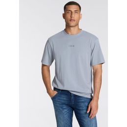 T-Shirt BOSS Green "Tee", Herren, Gr. M, grau (dunkelgrau026), Single Jersey, Obermaterial: 100% Baumwolle, oversize normal, Rundhals, eingesetzt normaler Saum, Shirts T-Shirt, mit Rundhalsausschnitt