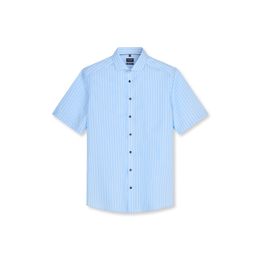 Businesshemd OLYMP "OLYMP Luxor, modern fit, Royal Kent", Herren, Gr. 39, Normaler Arm, bleu, 100% Baumwolle, Hemden