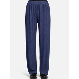 Chinohose LIBERT&Eacute; ESSENTIEL "Libert&eacute; Essentiel Trouser ANNI", Damen, Gr. L, Normalgr&ouml;&szlig;en, navy, Obermaterial: 92% Polyester, 8% Elasthan, Hosen Chinohose