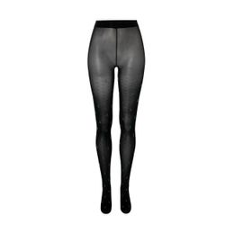 Feinstrumpfhose Camano "christmas trees 1er Pack", Damen, Gr. L, schwarz gr&uuml;n, 88% Polyamid, 10% Elasthan, 2% Polypropylen, Strumpfhosen Feinstrumpfhose