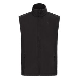 Softshellweste North Bend "Softshellweste NBLang M Softshell W-PRO 8.000 mit wasserdichter Beschichtung", Herren, Gr. L, schwarz, Obermaterial: 100% Polyester PES., Westen