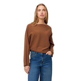 Strickpullover Zero "Damen mit U-Bootausschnitt", Damen, Gr. 34, bright tobacco, Strick, Obermaterial: 50% Viskose, 20% Polyamid, 30% Polyester. F&uuml;llung:, Strukturmuster, figurumspielend normal, U-Boot-Ausschnitt, weit, Pullover Strickpullover, Plain/ohne Details