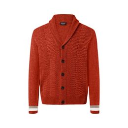 Strickjacke Maerz Muenchen "Maerz Muenchen 567201 Strickjacke Herren Bekleidung", Herren, Gr. 48, orange, 100% Schurwolle, Strickjacken Strickjacke