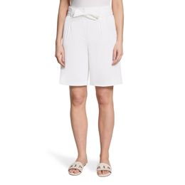 Shorts Betty Barclay "Damen mit Bundfalten", Damen, Gr. 36, Normalgr&ouml;&szlig;en, rohwei&szlig;, Obermaterial: 59% Baumwolle, 39% Viskose, 2% Elasthan, relaxed fit kurz, Hosen Shorts